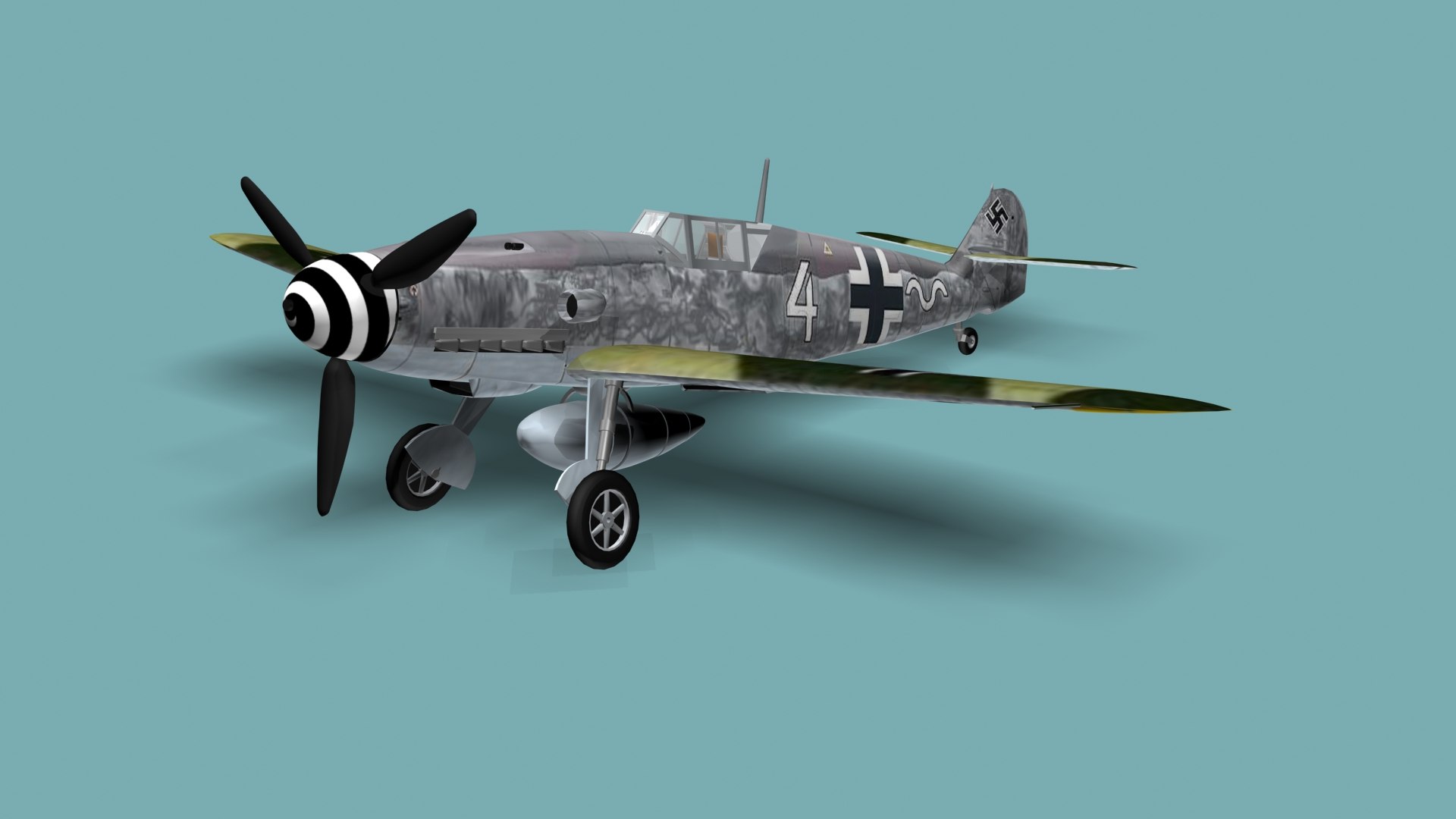 Messerschmitt Bf 109 Fighter Aircraft 3D - TurboSquid 1229672