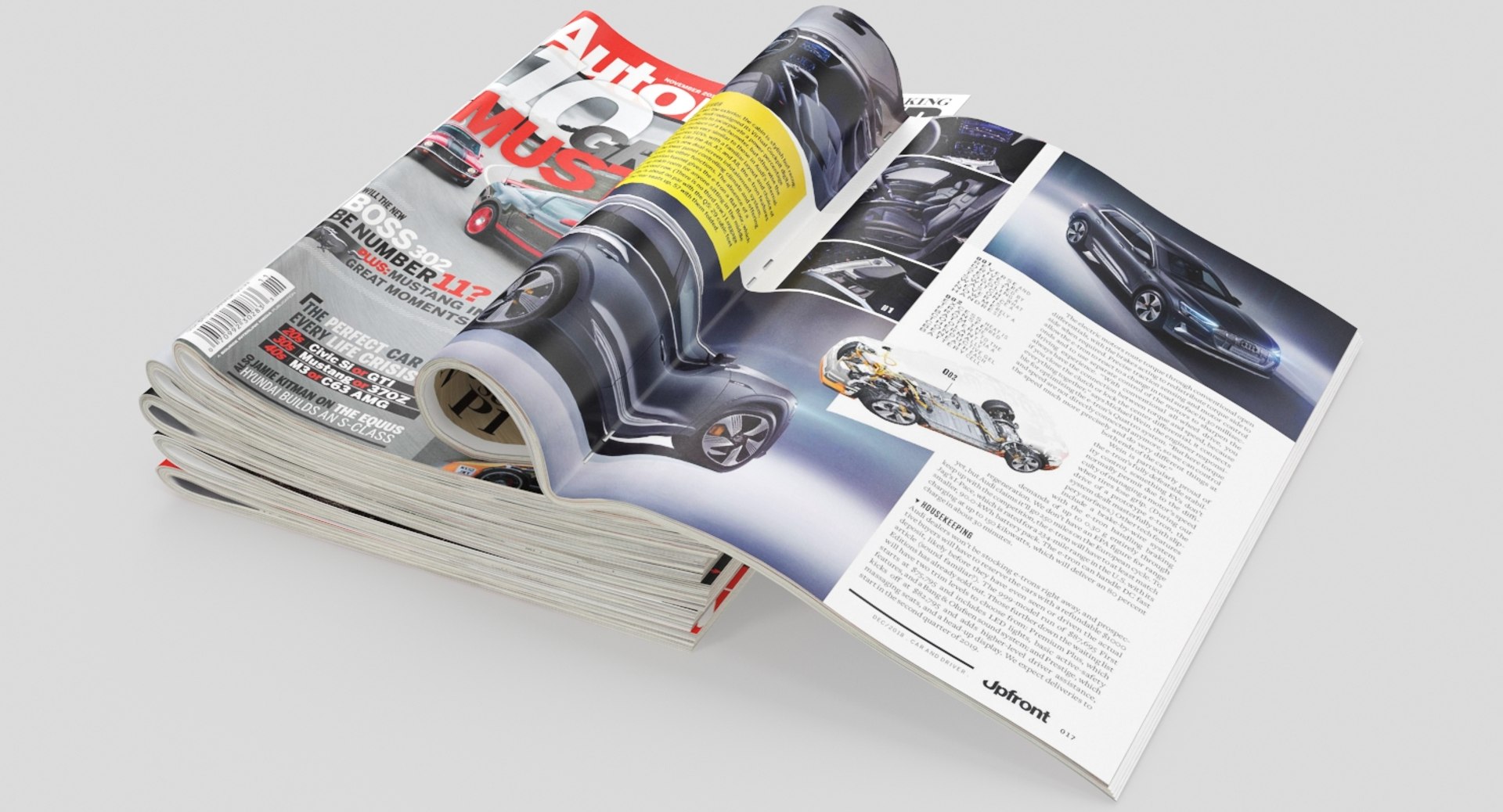 Realistic Magazines Open Set 3D Model - TurboSquid 1366891