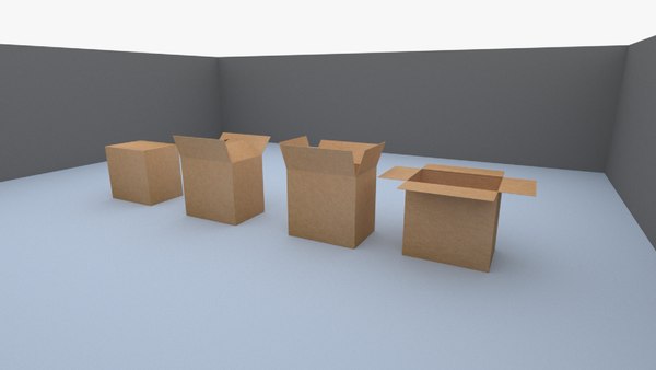 Free Cardboard Box 3D model - TurboSquid 1845690