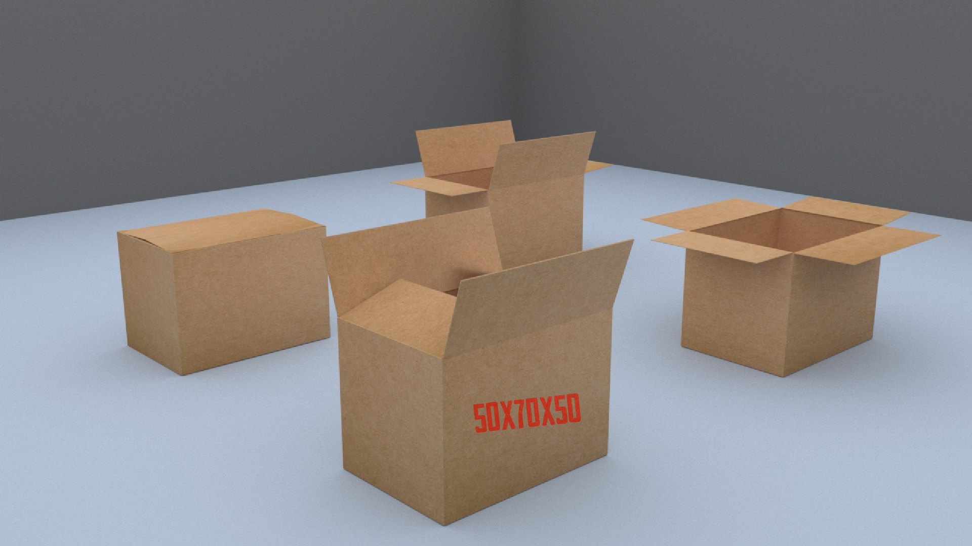 Free Cardboard Box 3D Model - TurboSquid 1845690
