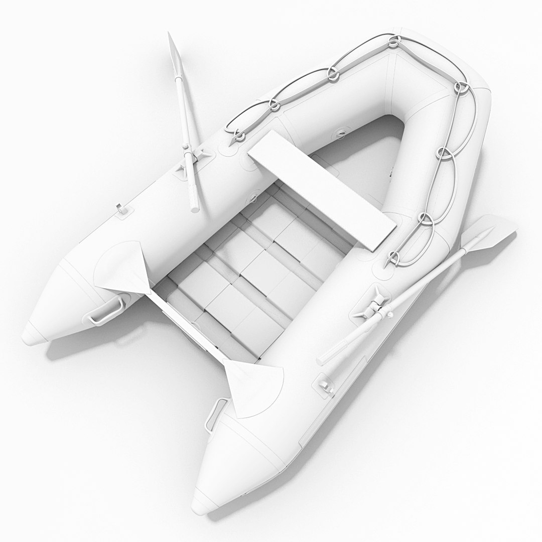 Inflatable Boat 3d Model