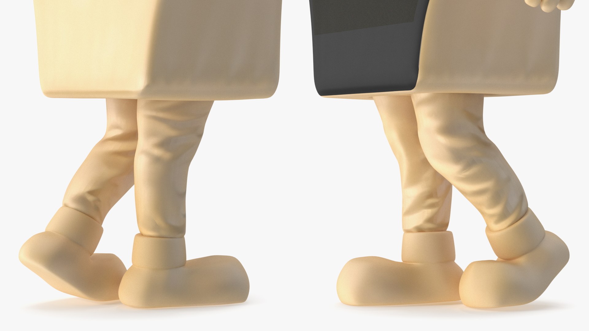 Cell Phone Mascot Costume Golden Walking Model - TurboSquid 2059870