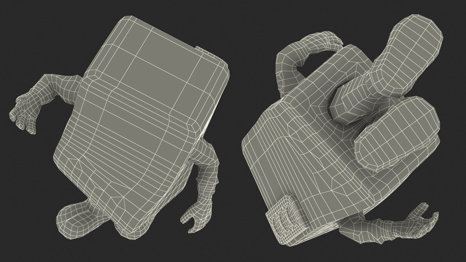 Cell Phone Mascot Costume Golden Walking Model - TurboSquid 2059870