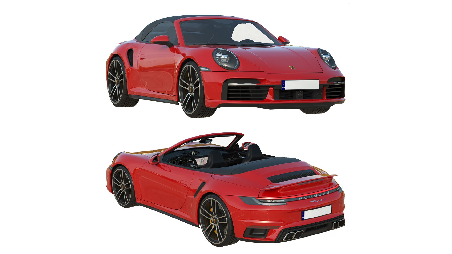 Porsche 911 Turbo S Cabriolet 3D - TurboSquid 2108947