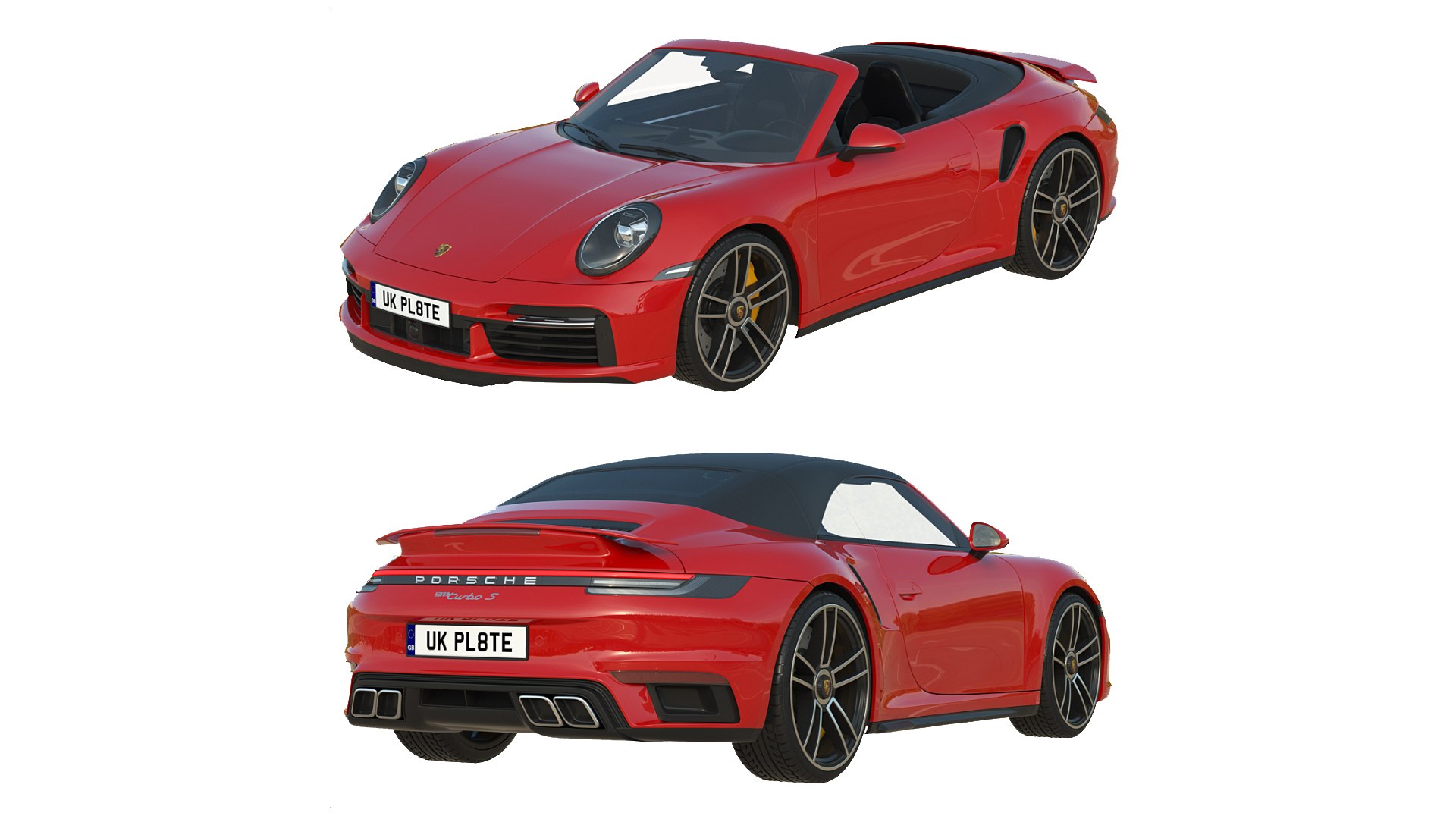 Porsche 911 Turbo S Cabriolet 3D - TurboSquid 2108947