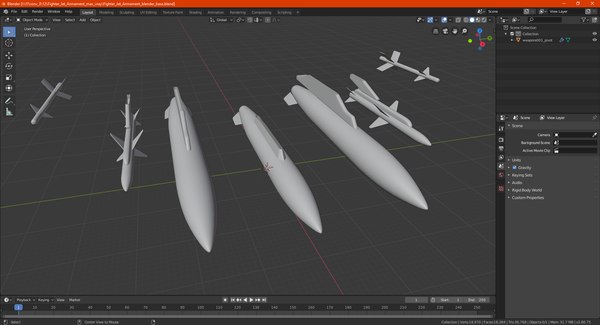 3D Fighter Jet Armament - TurboSquid 1797887