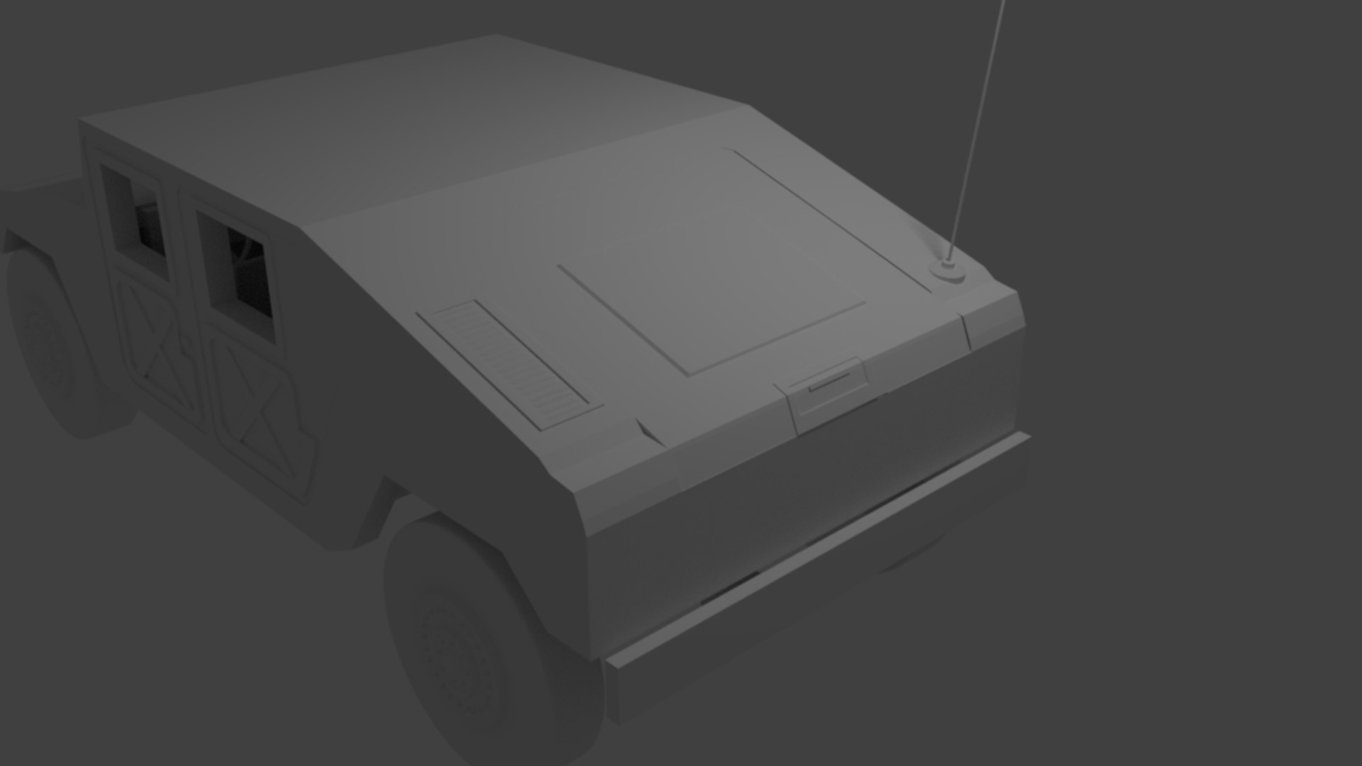 3d model humvee
