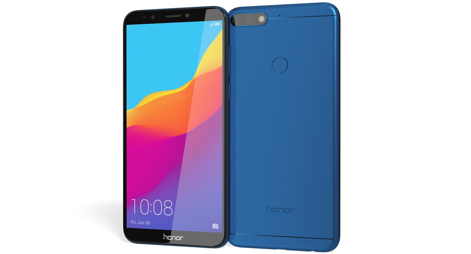 Realistic Honor 7c Blue 3D Model - TurboSquid 1280457