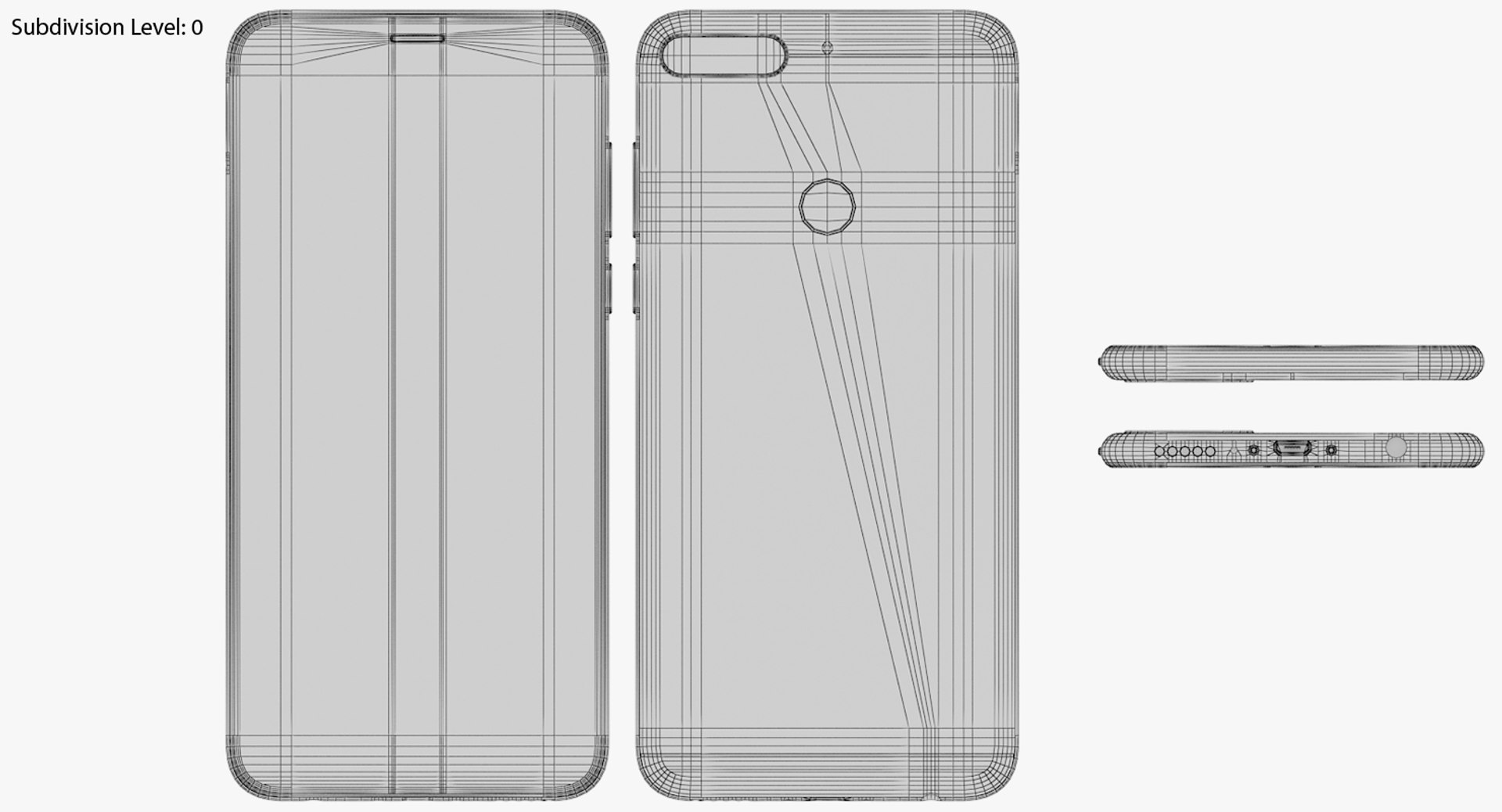 Realistic Honor 7c Blue 3D Model - TurboSquid 1280457