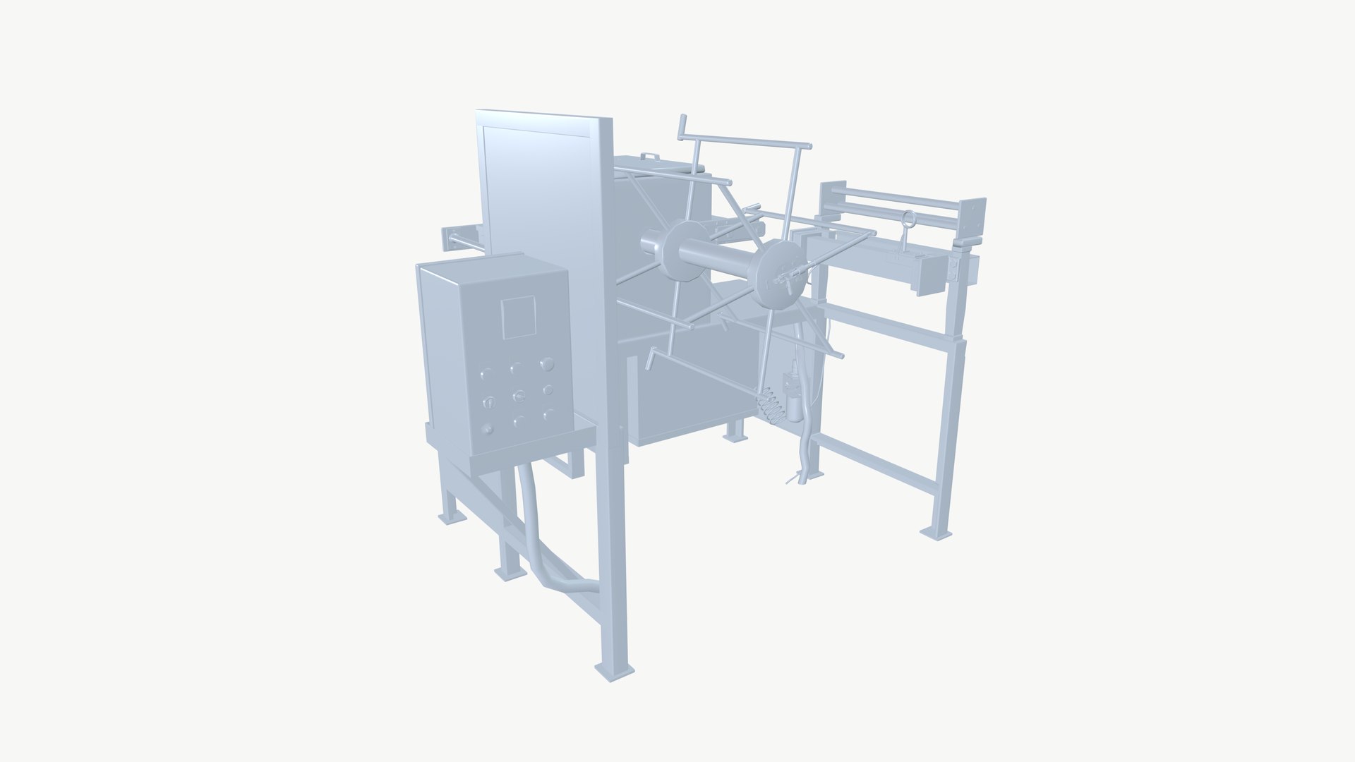 Wrap Reel Machine 3D - TurboSquid 2275433