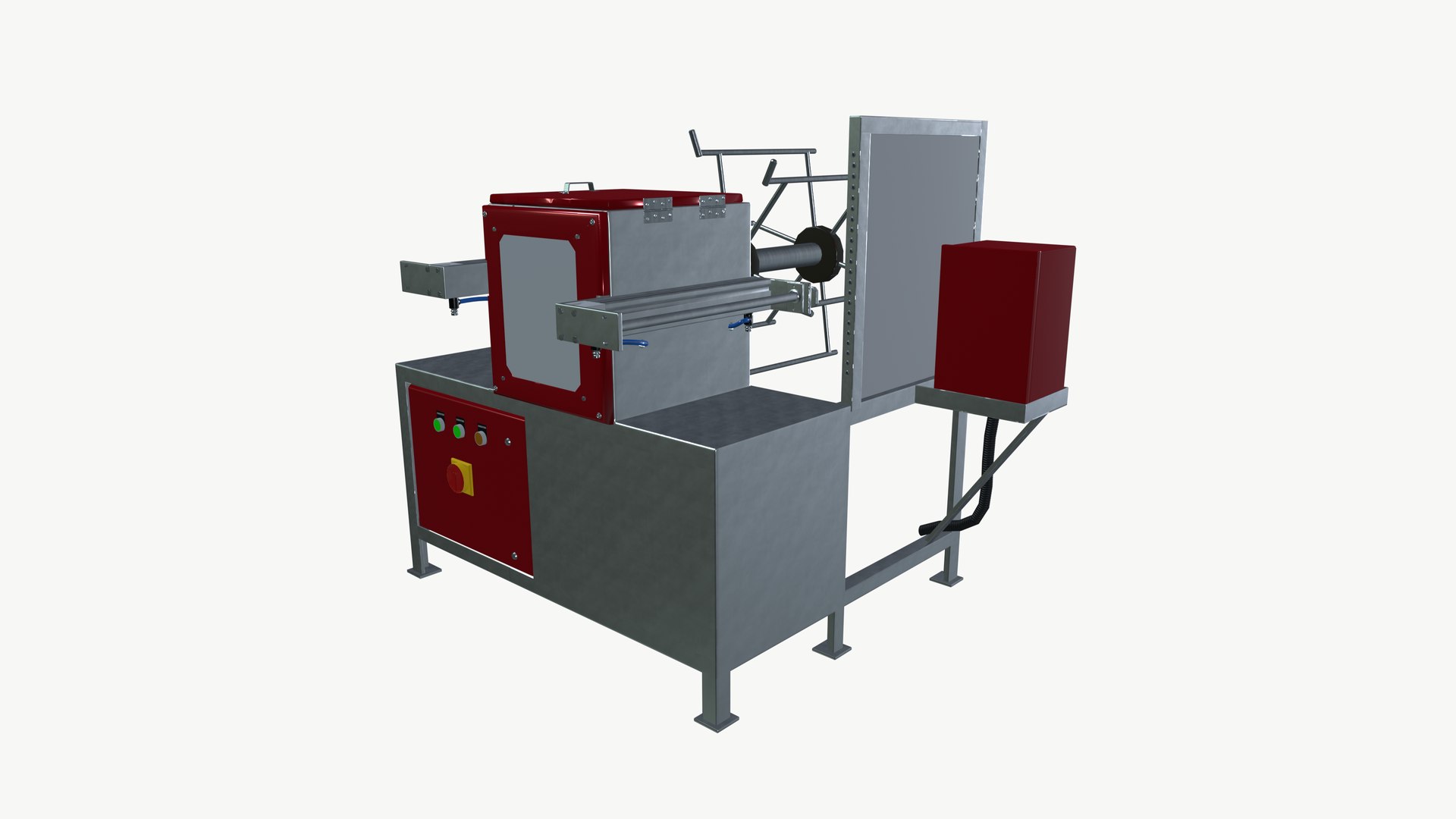 Wrap Reel Machine 3D - TurboSquid 2275433