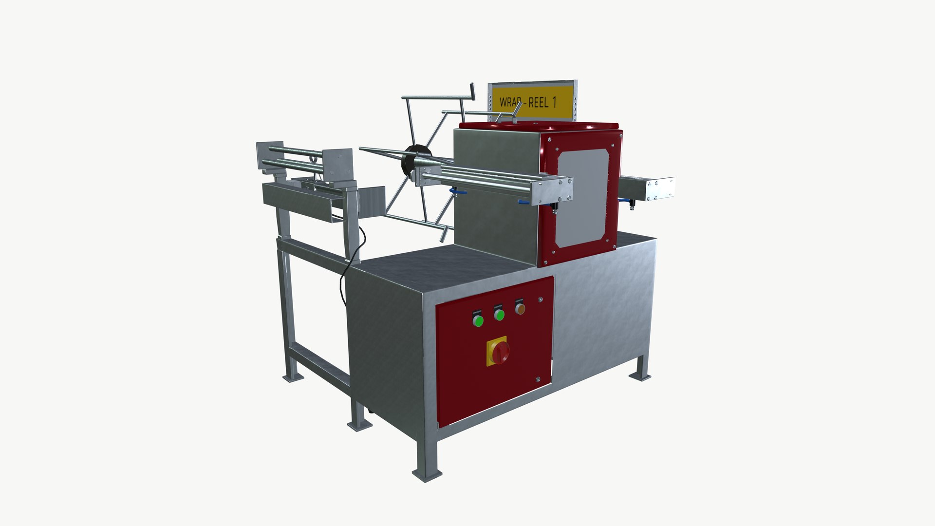 Wrap Reel Machine 3D - TurboSquid 2275433