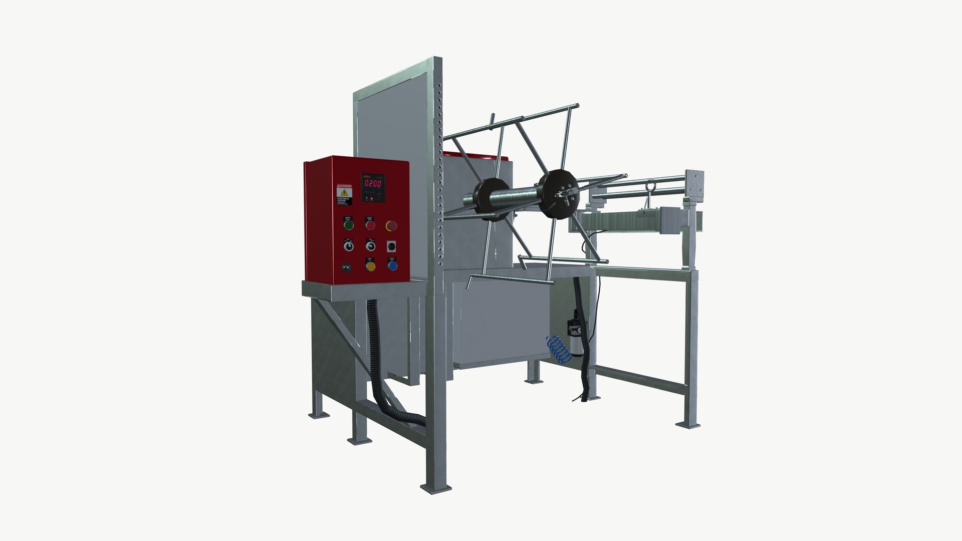 Wrap Reel Machine 3D - TurboSquid 2275433