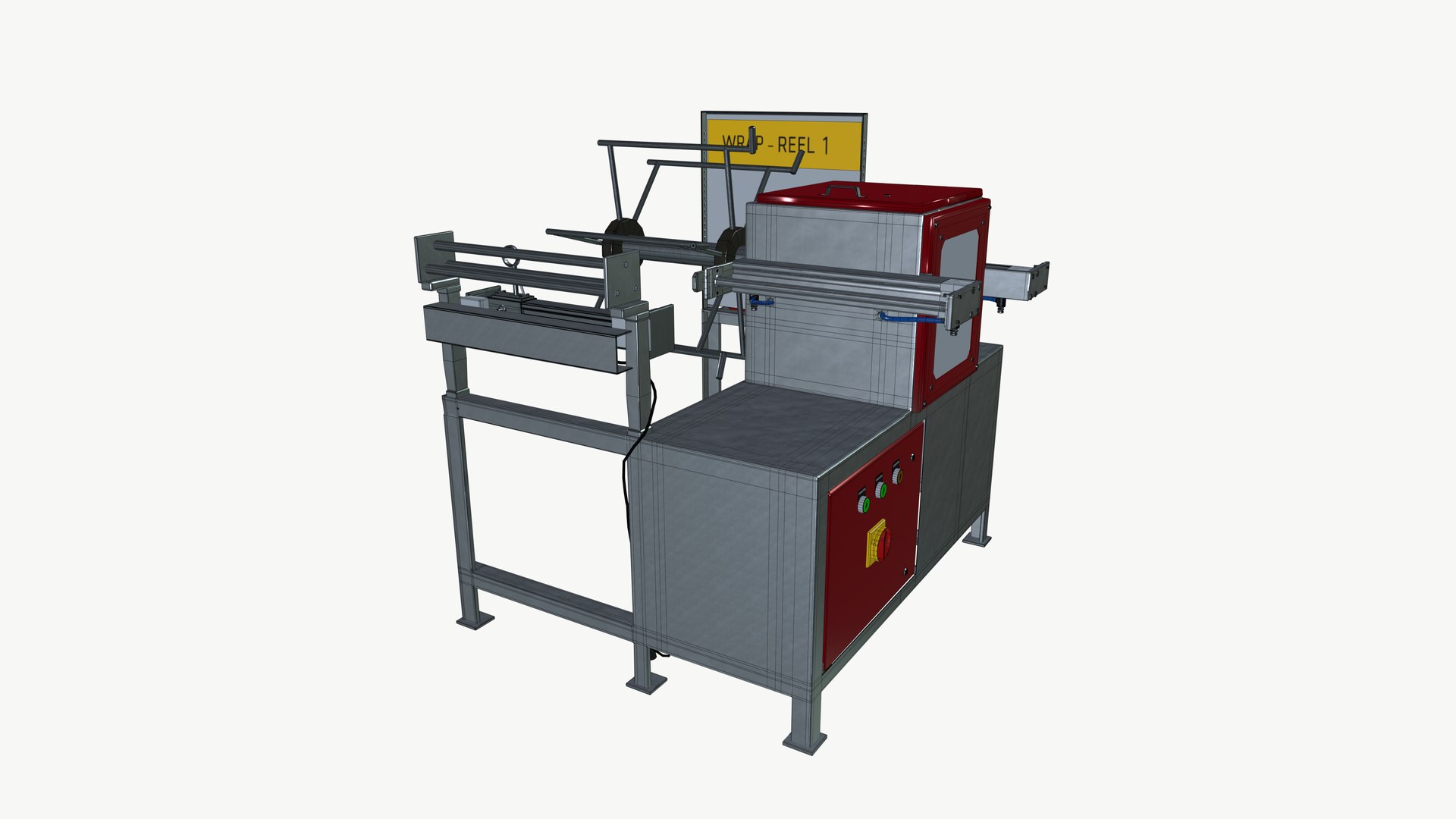 Wrap Reel Machine 3D - TurboSquid 2275433