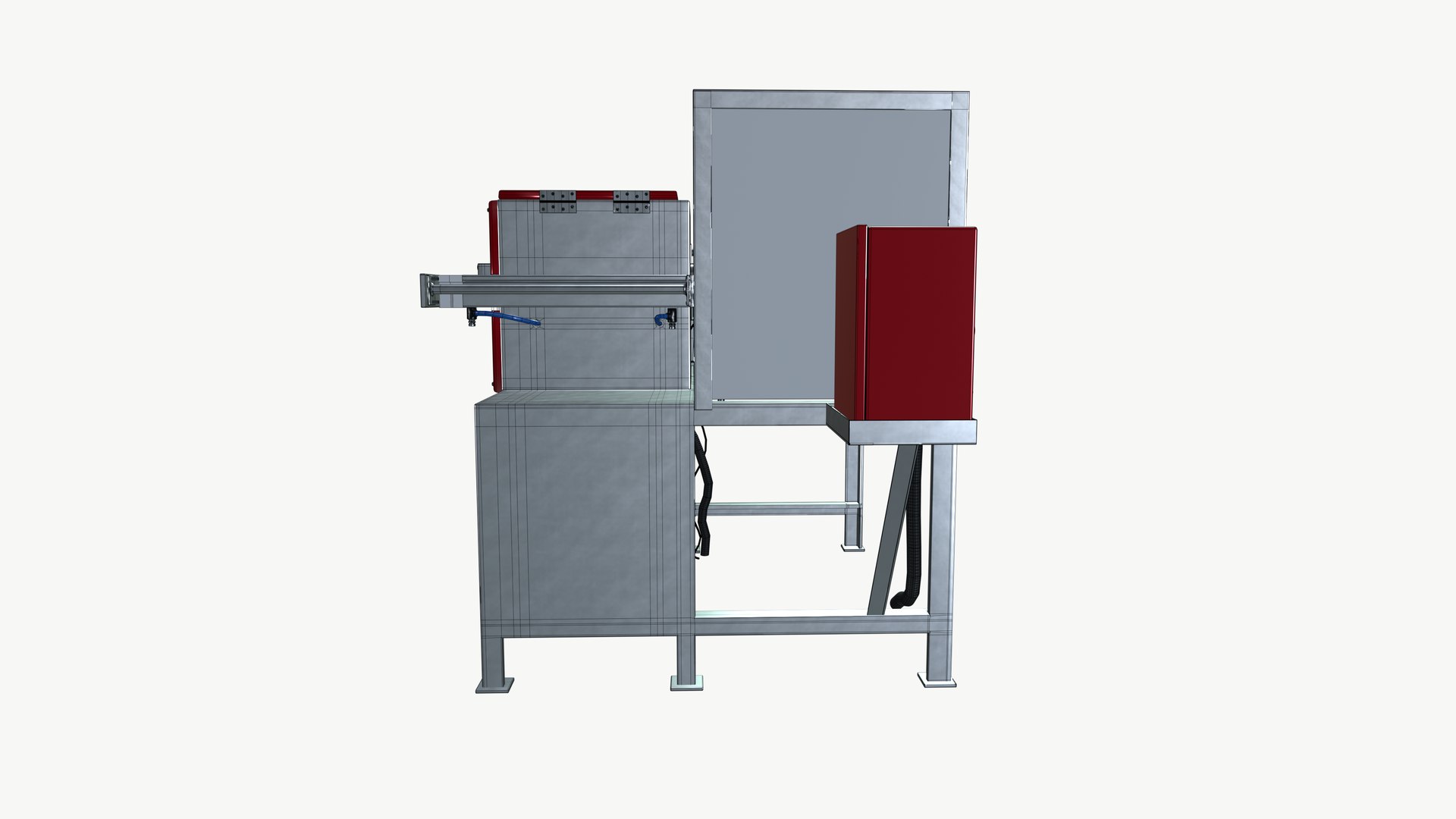 Wrap Reel Machine 3D - TurboSquid 2275433