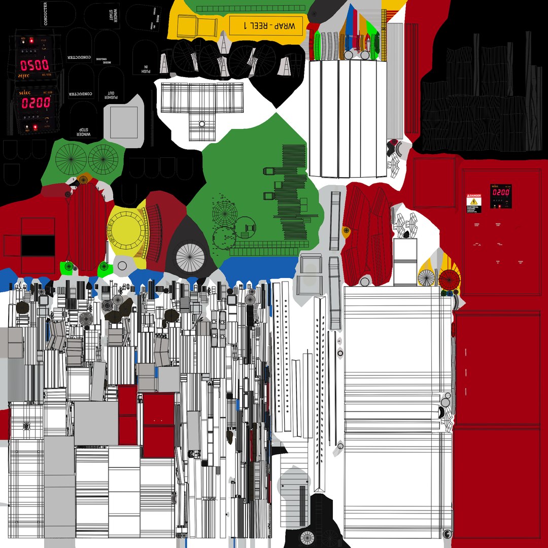 Wrap Reel Machine 3D - TurboSquid 2275433