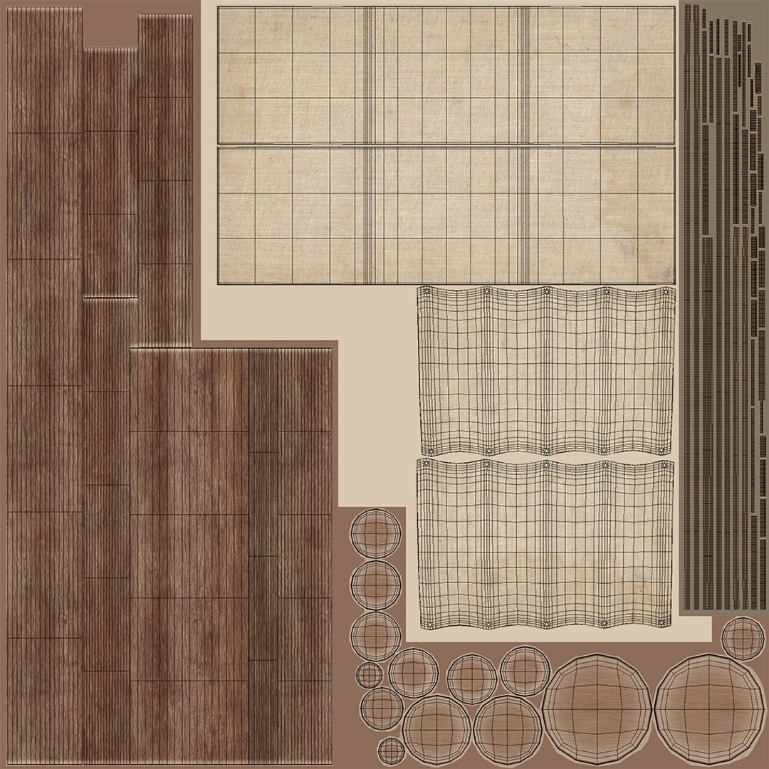 3D Wooden Raft Model - TurboSquid 2155170