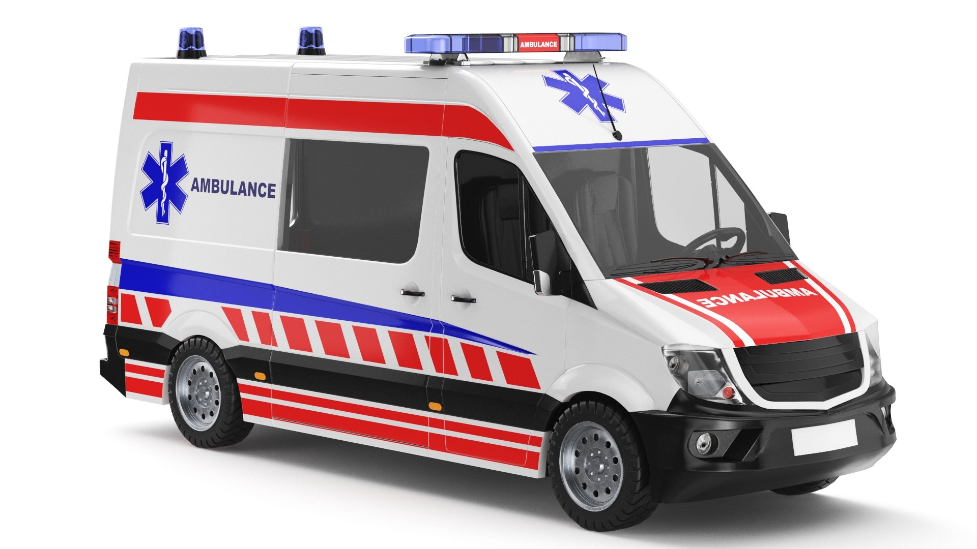 3D Detailed Ambulance Car - TurboSquid 2456031