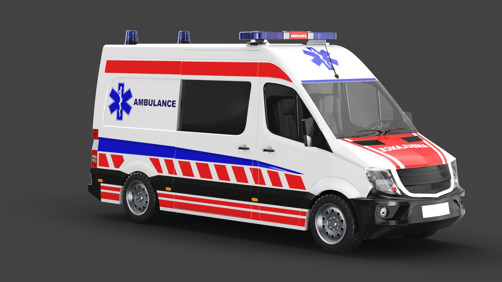 3D Detailed Ambulance Car - TurboSquid 2456031