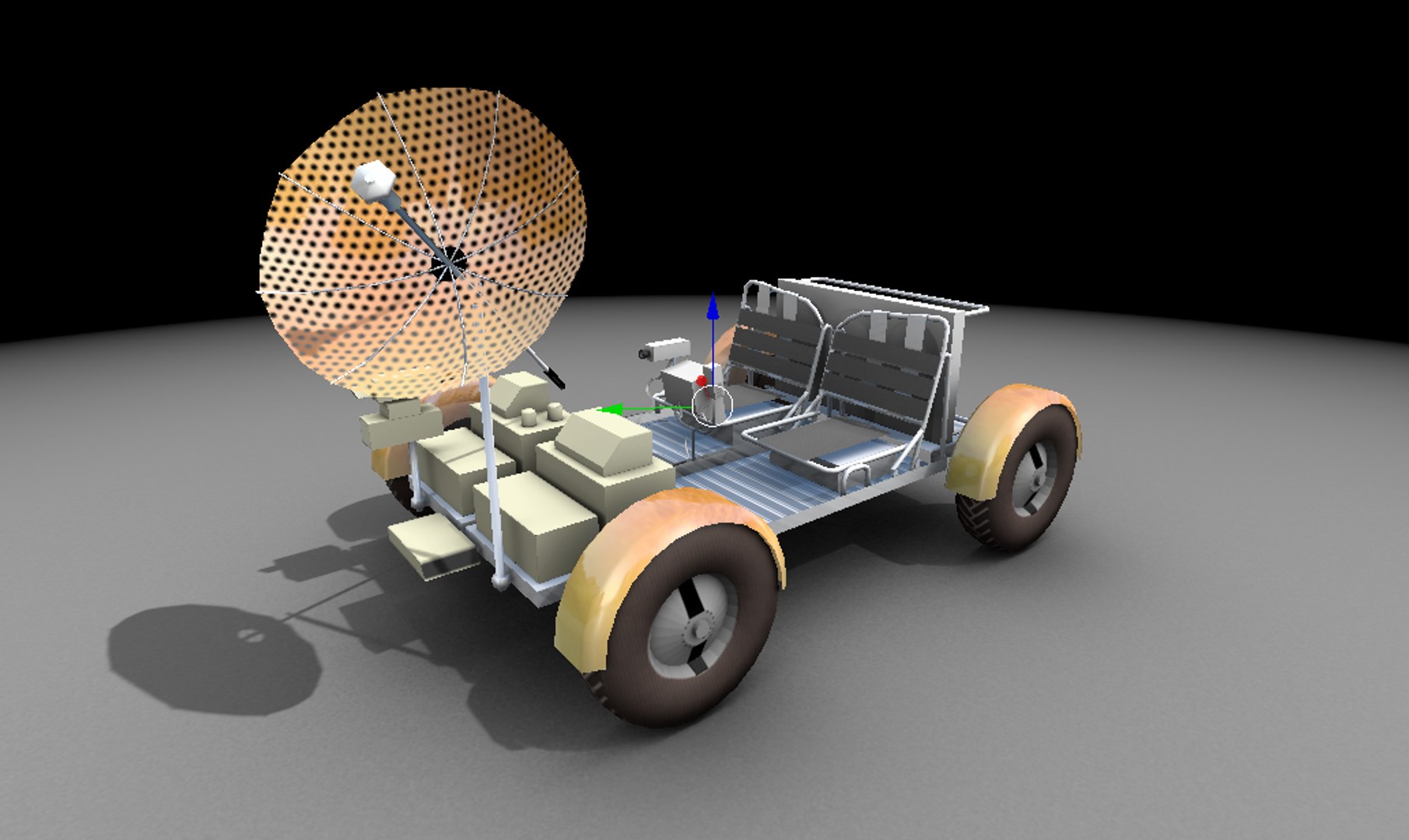 3d Model Moon Rover