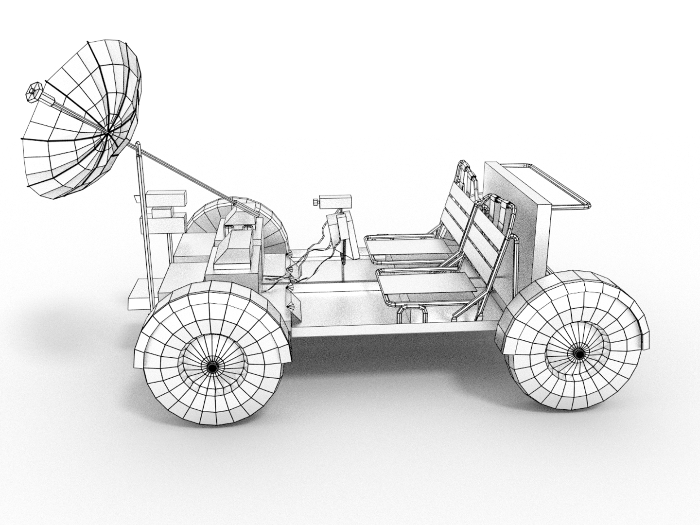 Moon Rover Model Car