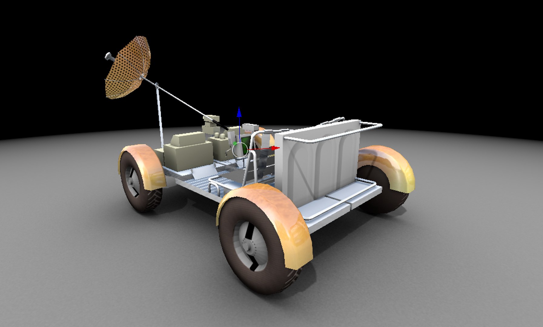 3d Model Moon Rover