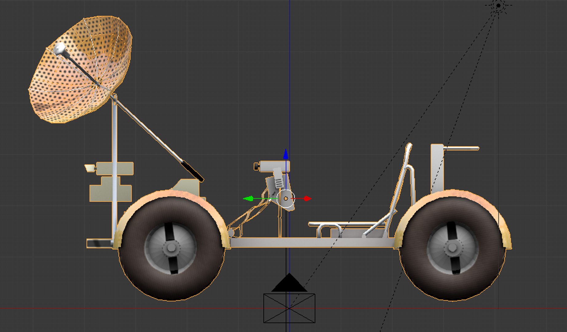 3d Model Moon Rover