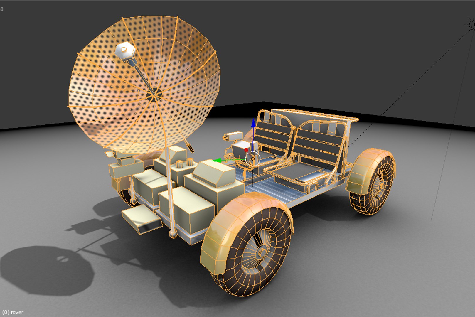 3d Model Moon Rover