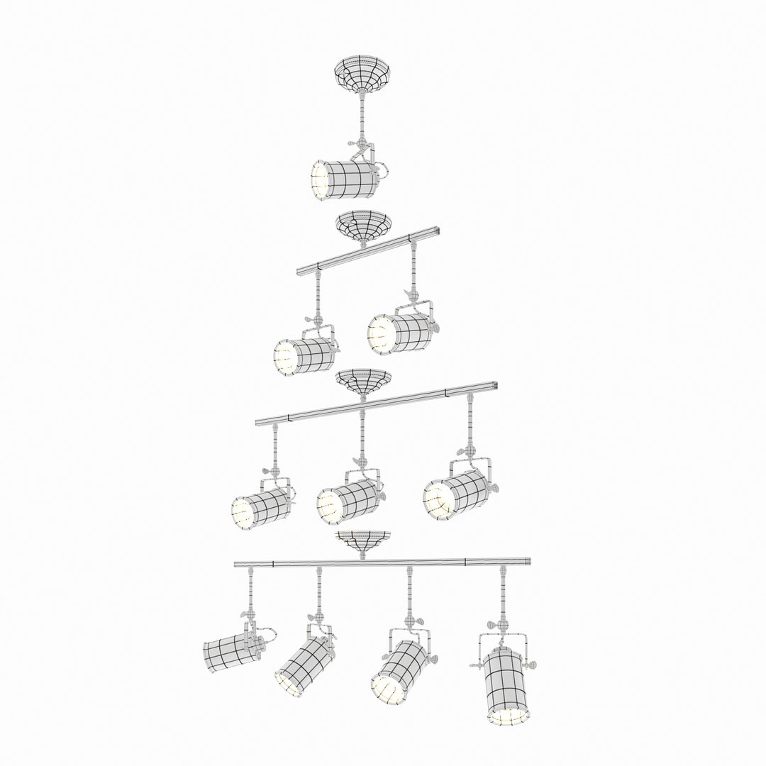 3D Studio Light Ceiling Frame Model - TurboSquid 1282954