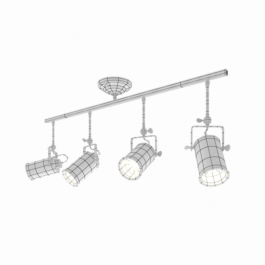 3D Studio Light Ceiling Frame Model - TurboSquid 1282954