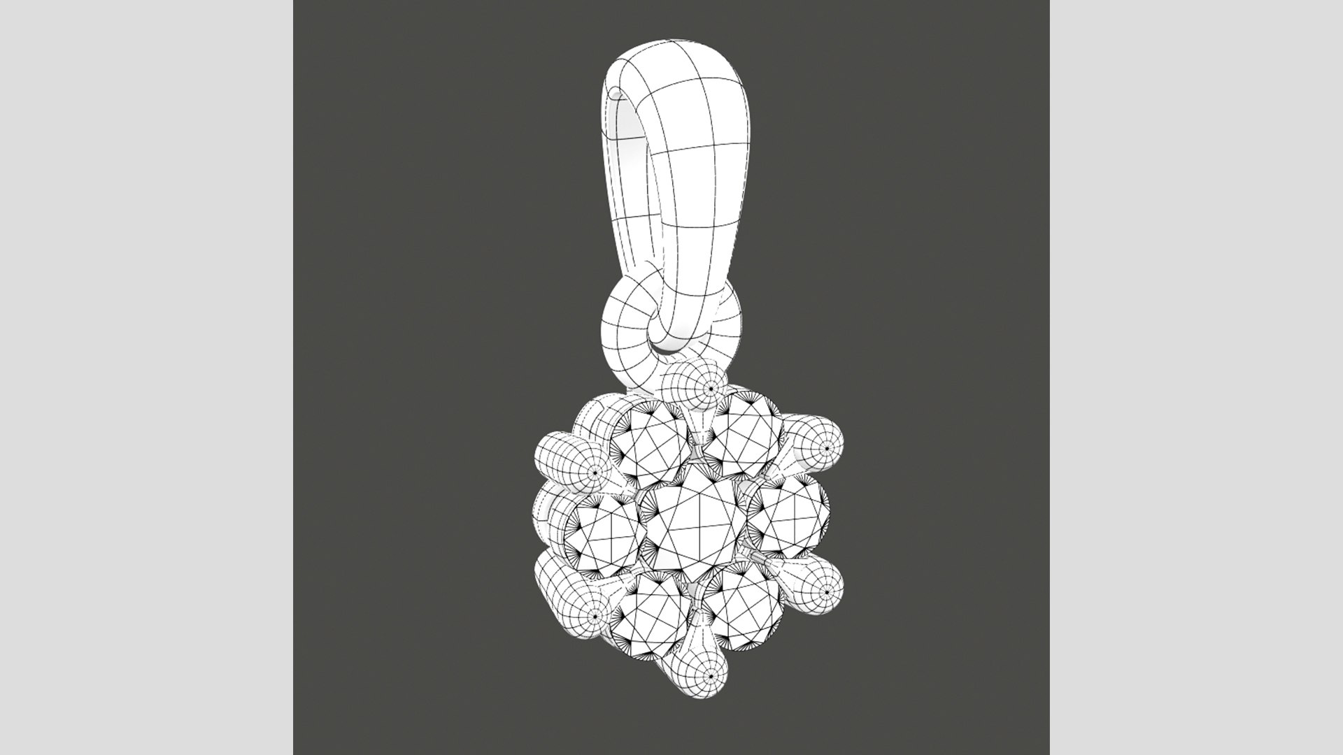 3D Illusion Setting Gold Ring Earrings and Pendant model - TurboSquid ...