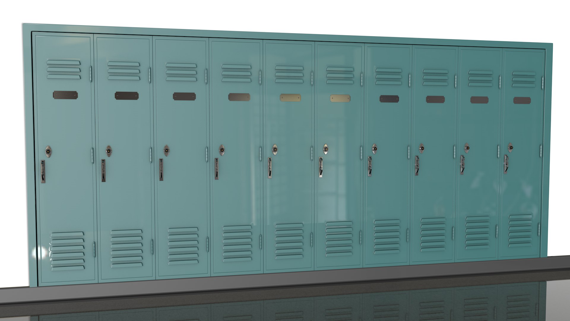 Locker lock 3D model - TurboSquid 1427353