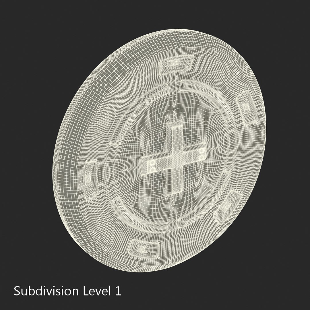 Industrial Anodized End Cap 3d 3ds