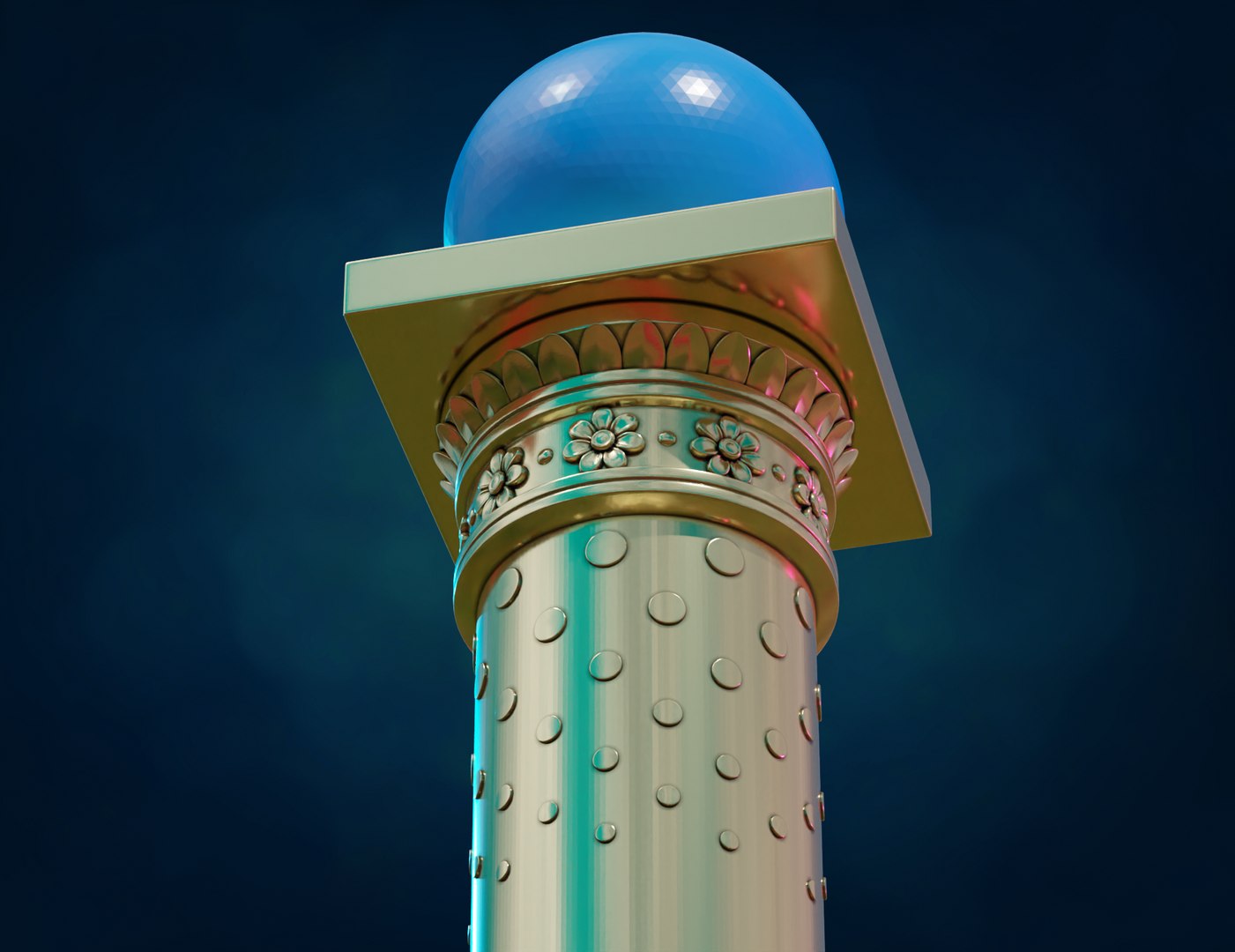 3D Pillar II Model - TurboSquid 2156297