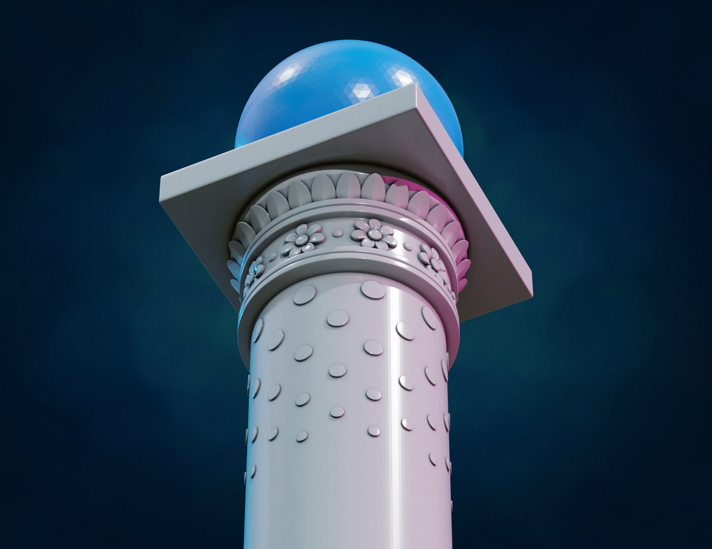 3D Pillar II Model - TurboSquid 2156297