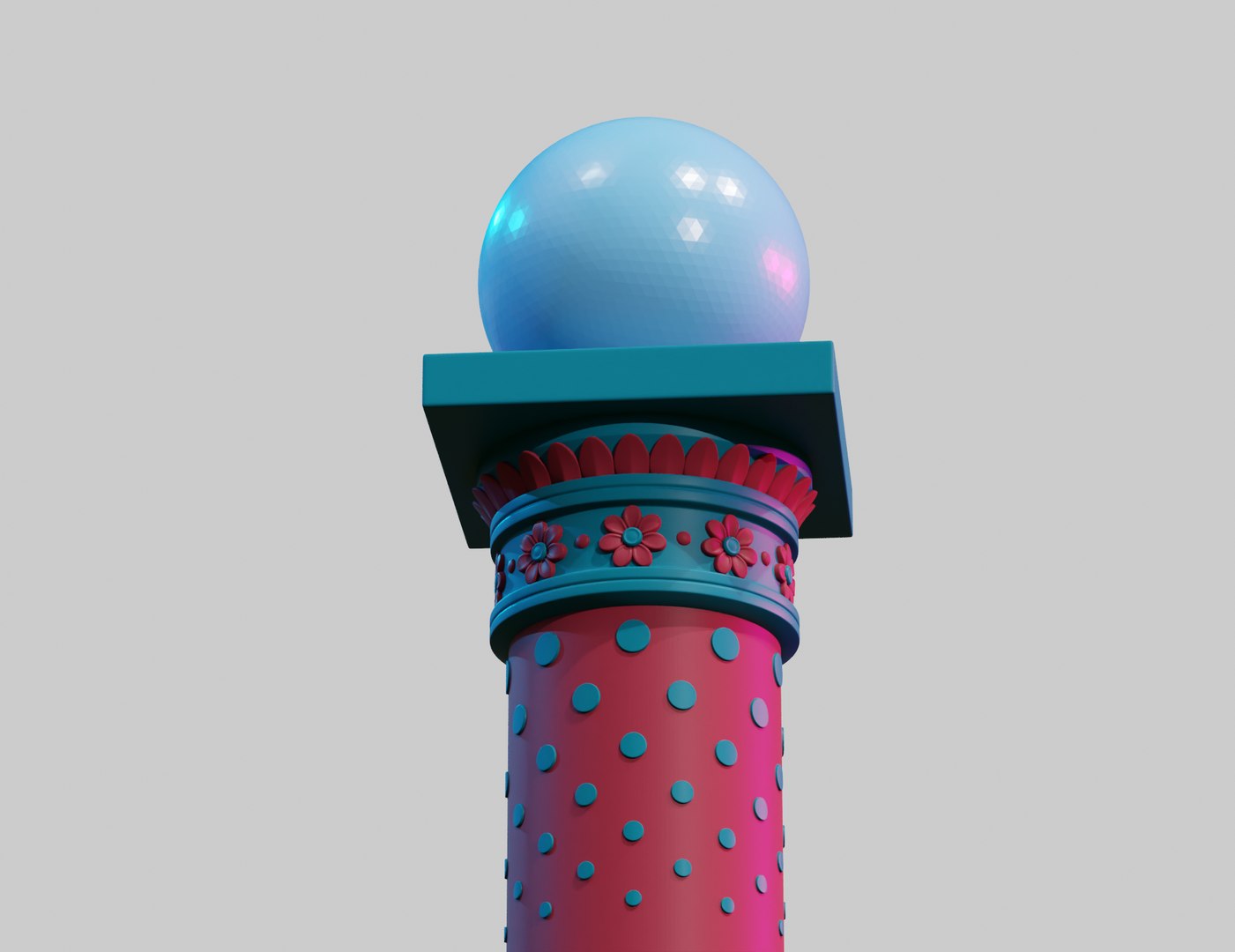 3D Pillar II Model - TurboSquid 2156297