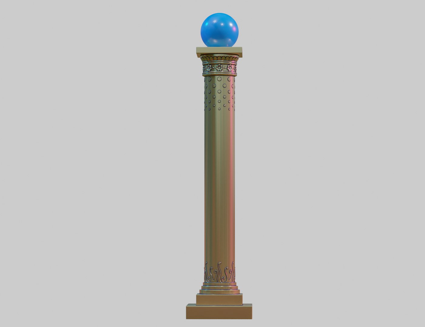 3D Pillar II Model - TurboSquid 2156297