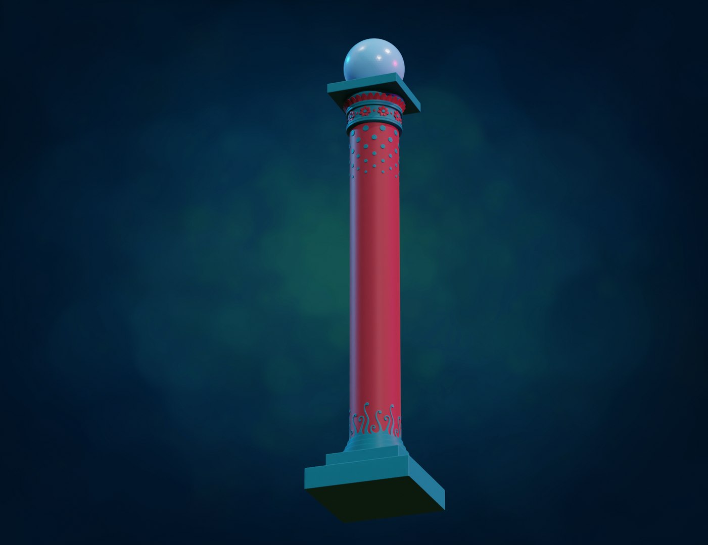 3D Pillar II Model - TurboSquid 2156297