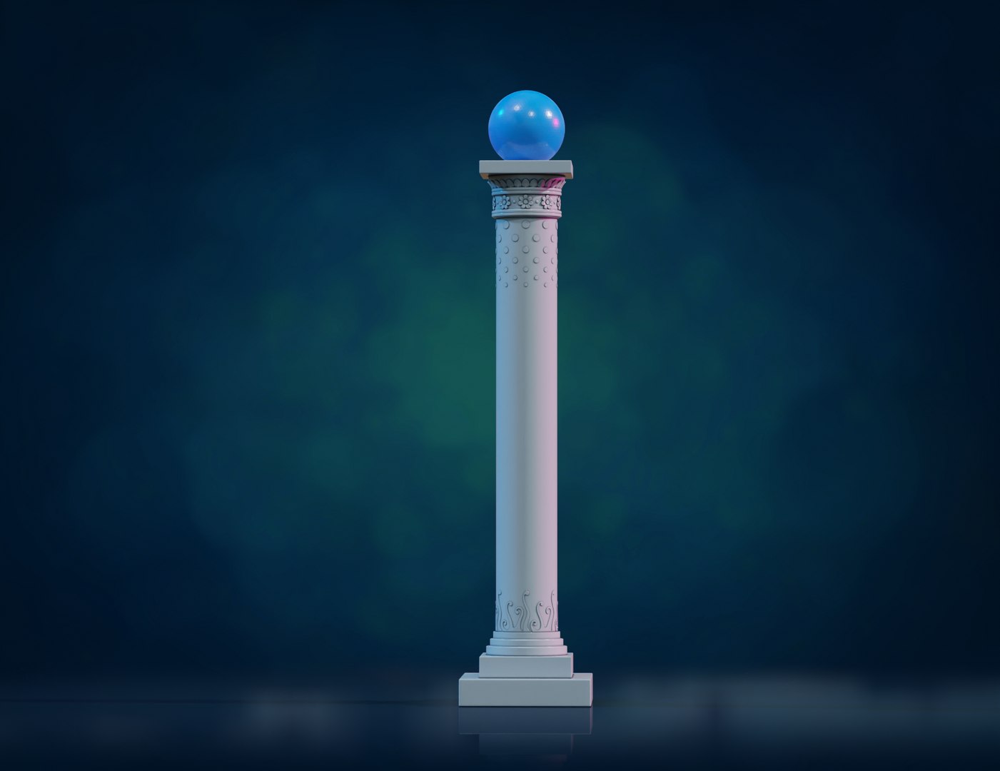 3D Pillar II Model - TurboSquid 2156297