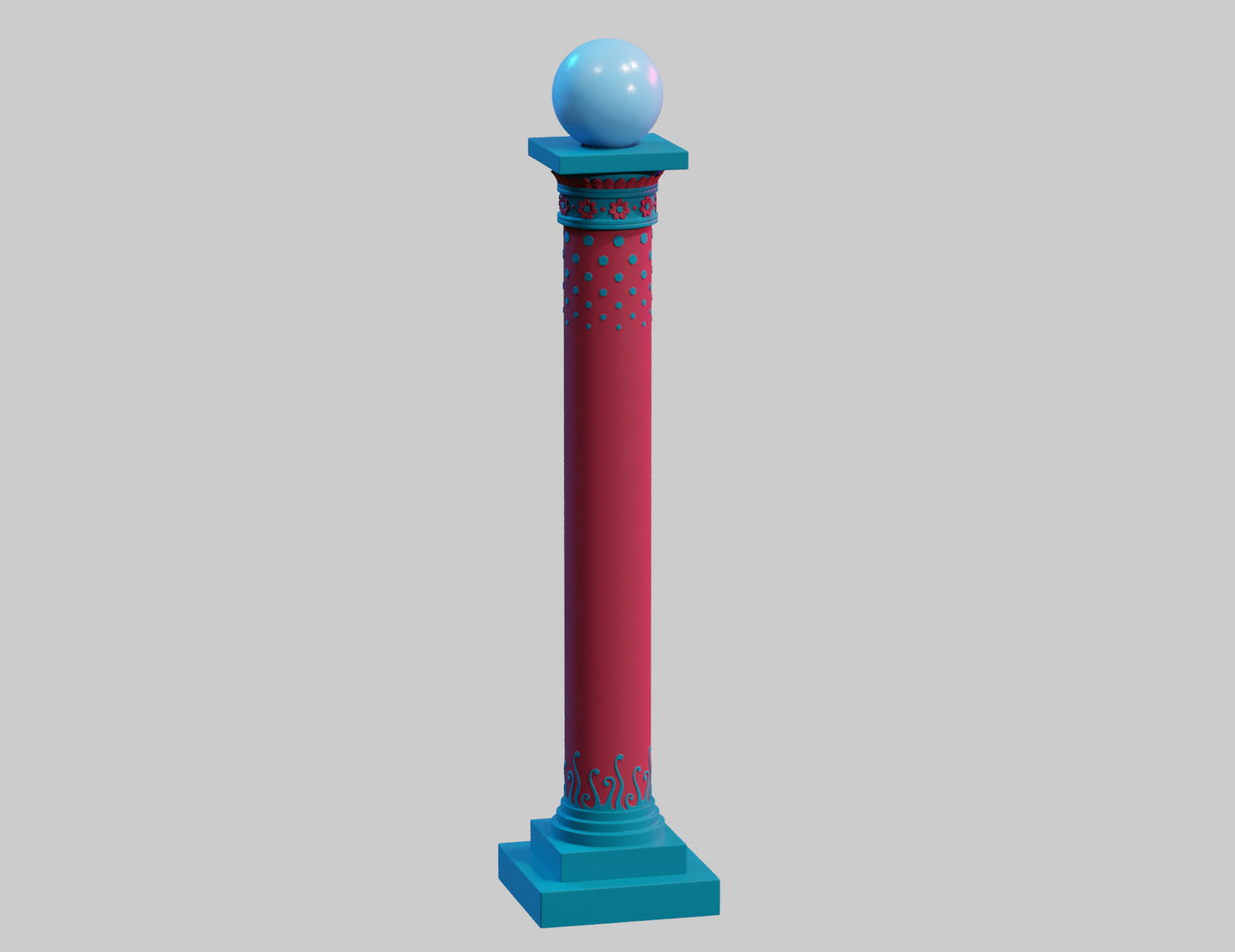 3D Pillar II Model - TurboSquid 2156297