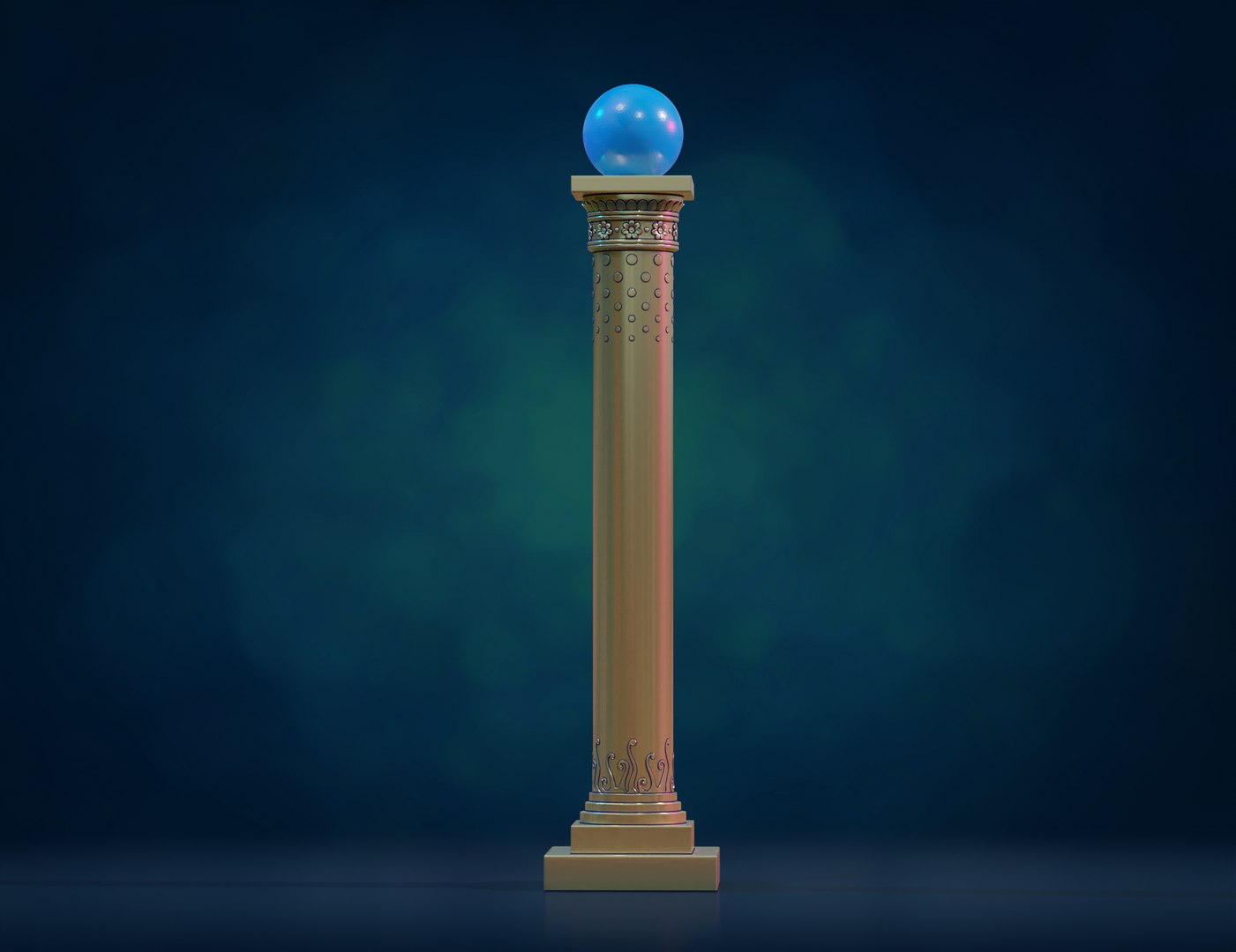 3D Pillar II Model - TurboSquid 2156297
