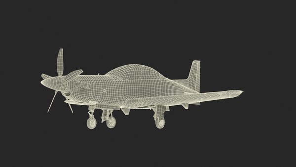 modelo 3d Avión de entrenamiento azul - TurboSquid 2256087
