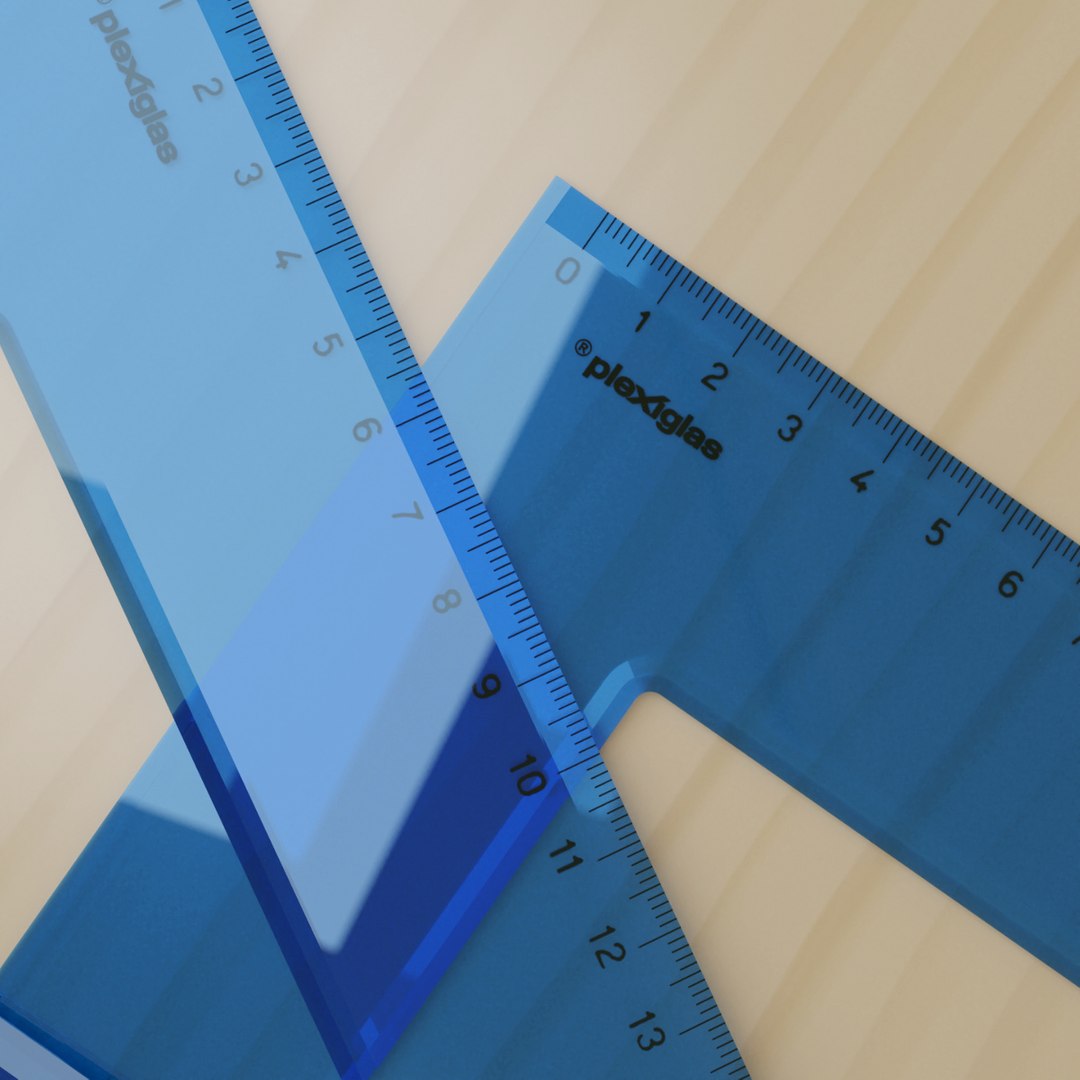 Plastic set squares 3D - TurboSquid 1546862