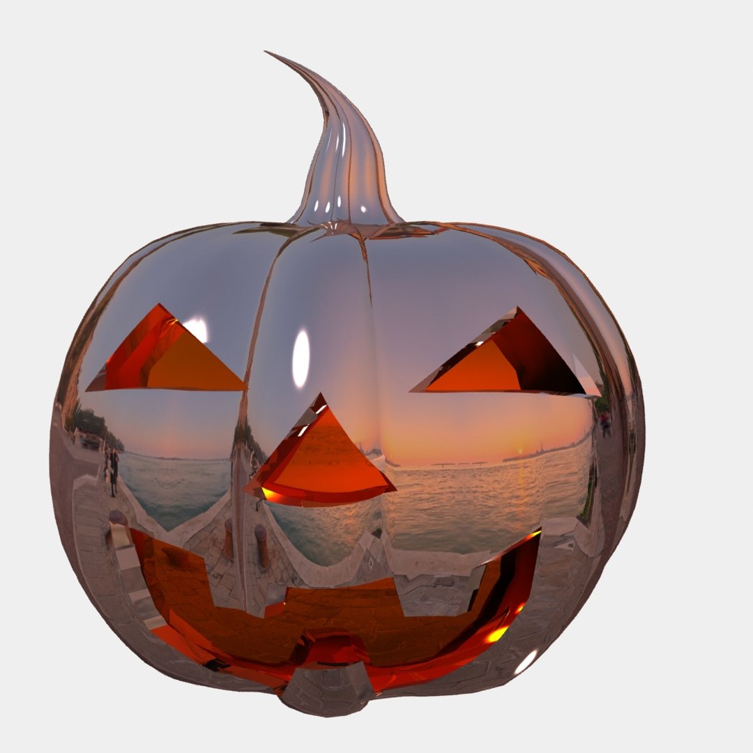 3D metallic pumpkin model - TurboSquid 1459745