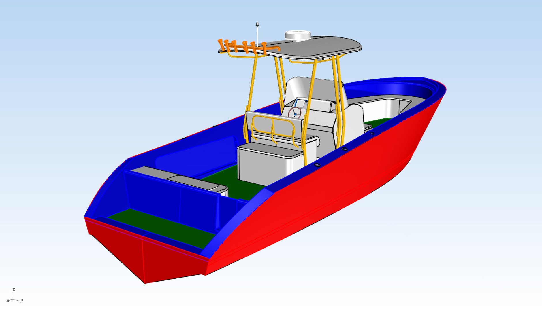 3ds 32 Foot Center Console
