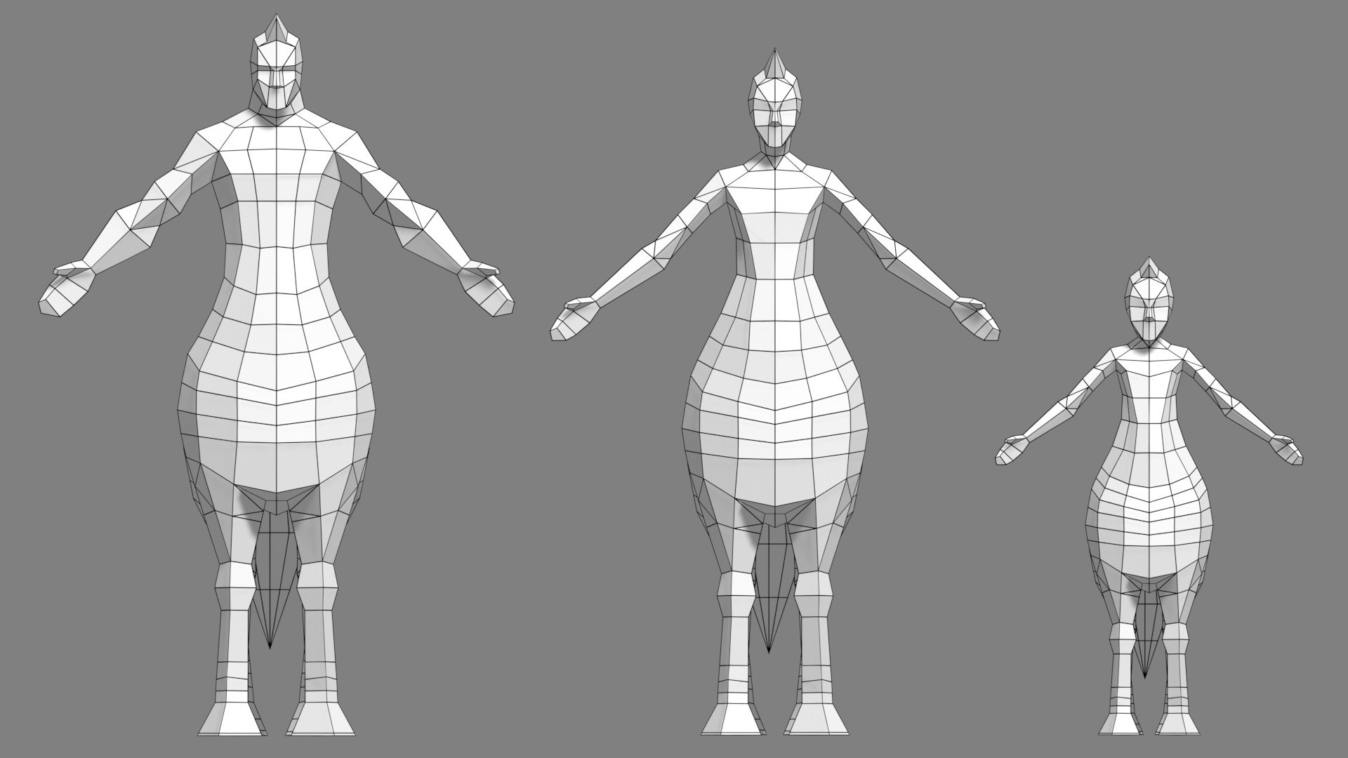 Low Poly Centaurs Model - TurboSquid 2081440