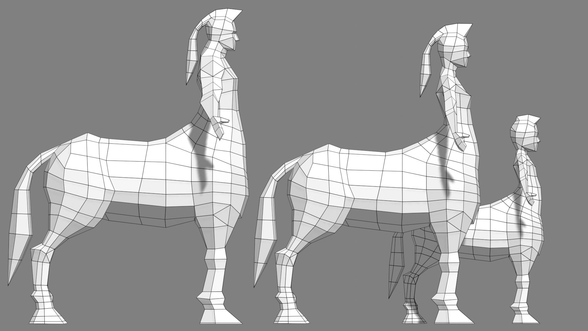 Low Poly Centaurs Model - TurboSquid 2081440