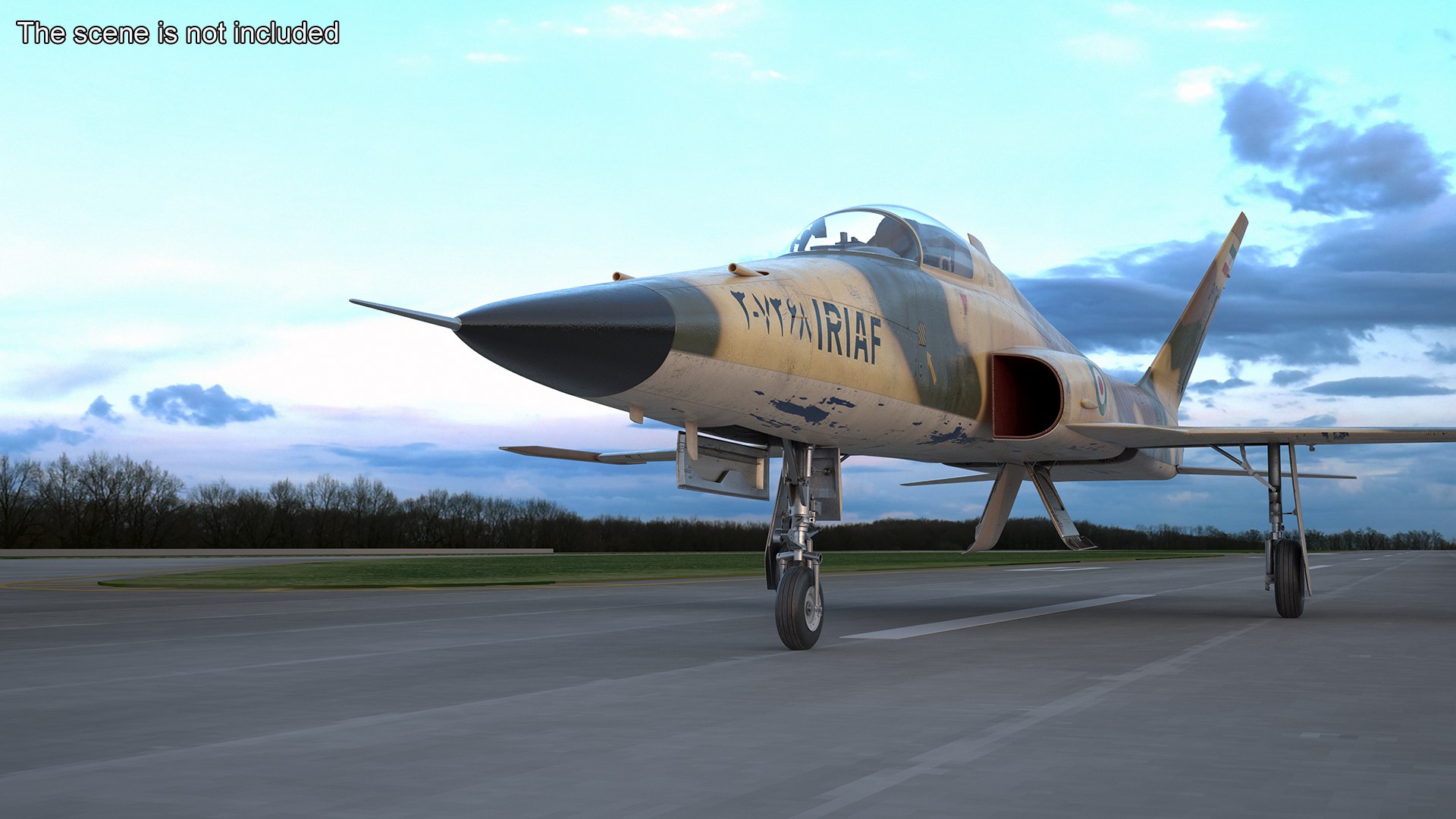 3D Iranian Aircraft HESA Saeqeh Without Arm - TurboSquid 2314179