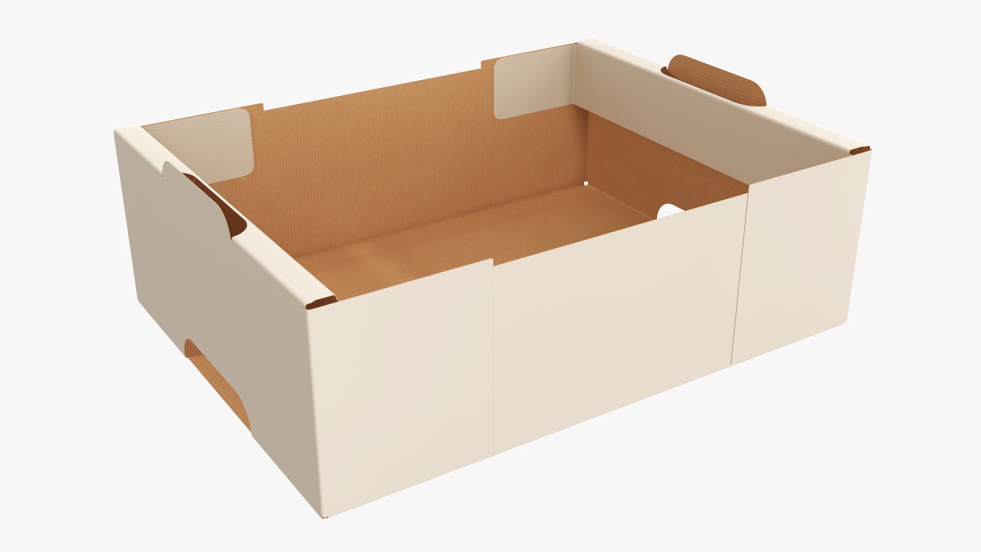 Tray Cardboard Retail 3D Model - TurboSquid 1607084