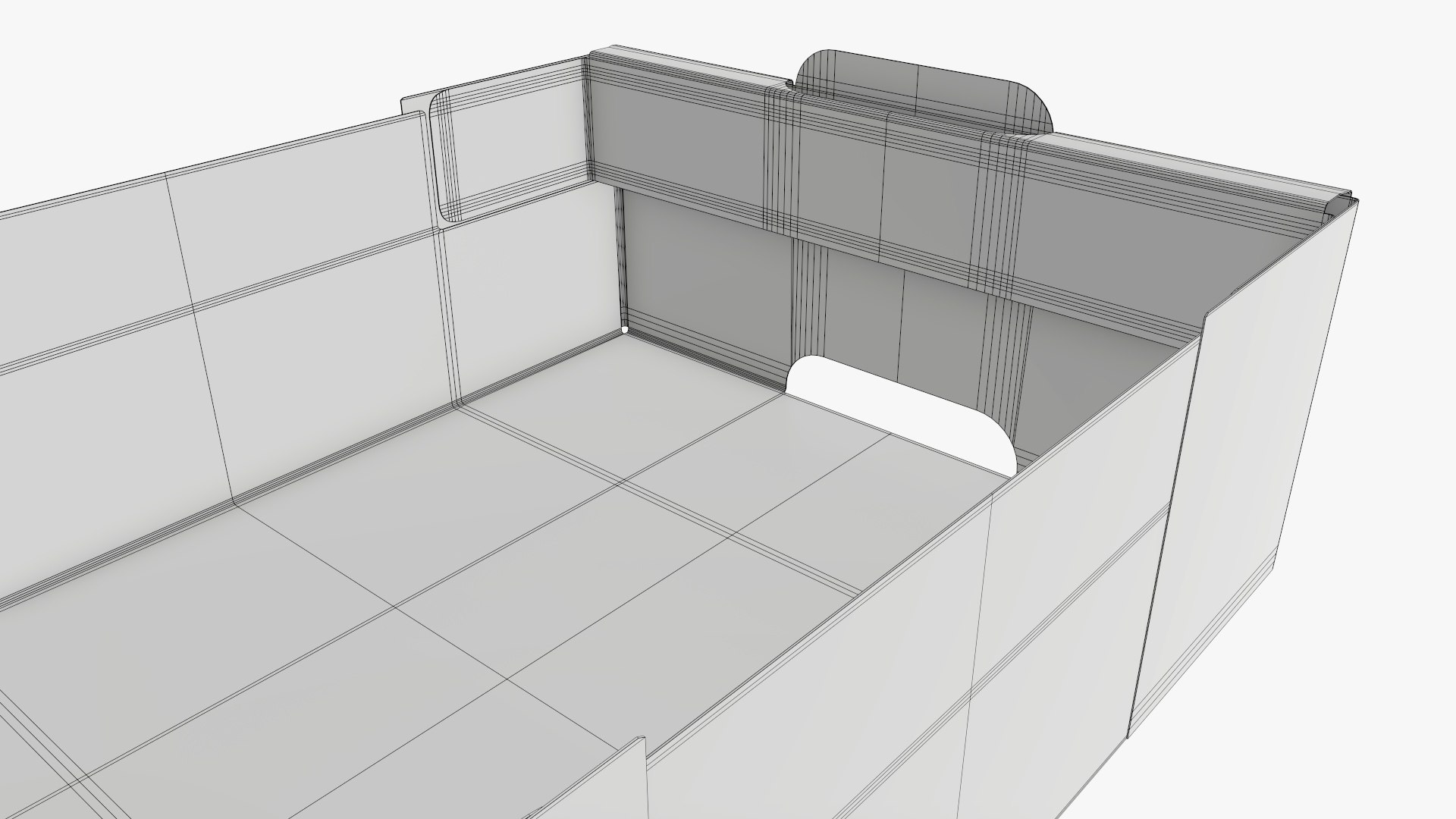 Tray Cardboard Retail 3D Model - TurboSquid 1607084